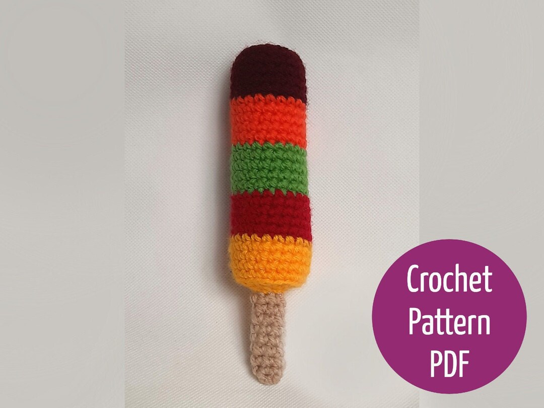Fruit Pastilles Ice Lolly Popsicle Crochet Pattern PDF - Etsy