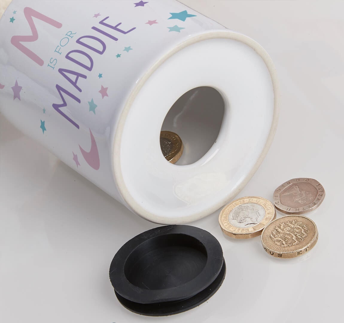 Pastel Moon & Stars Money Box Personalised Money Box - Etsy UK