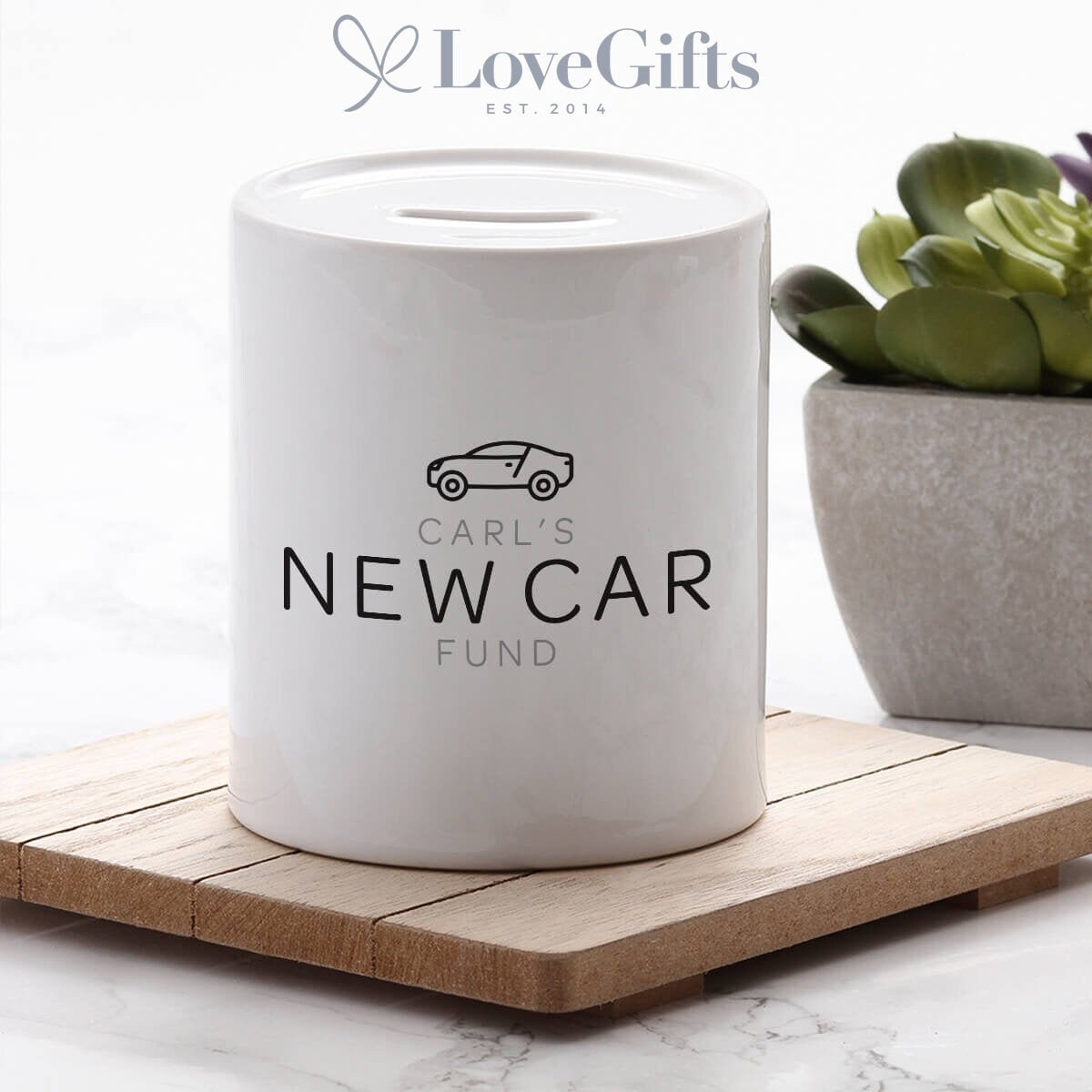 New Car Fund Money Box Personalised | Etsy