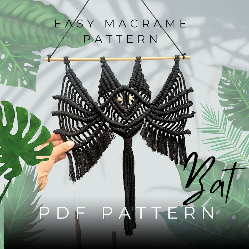 Macrame Bat - Etsy