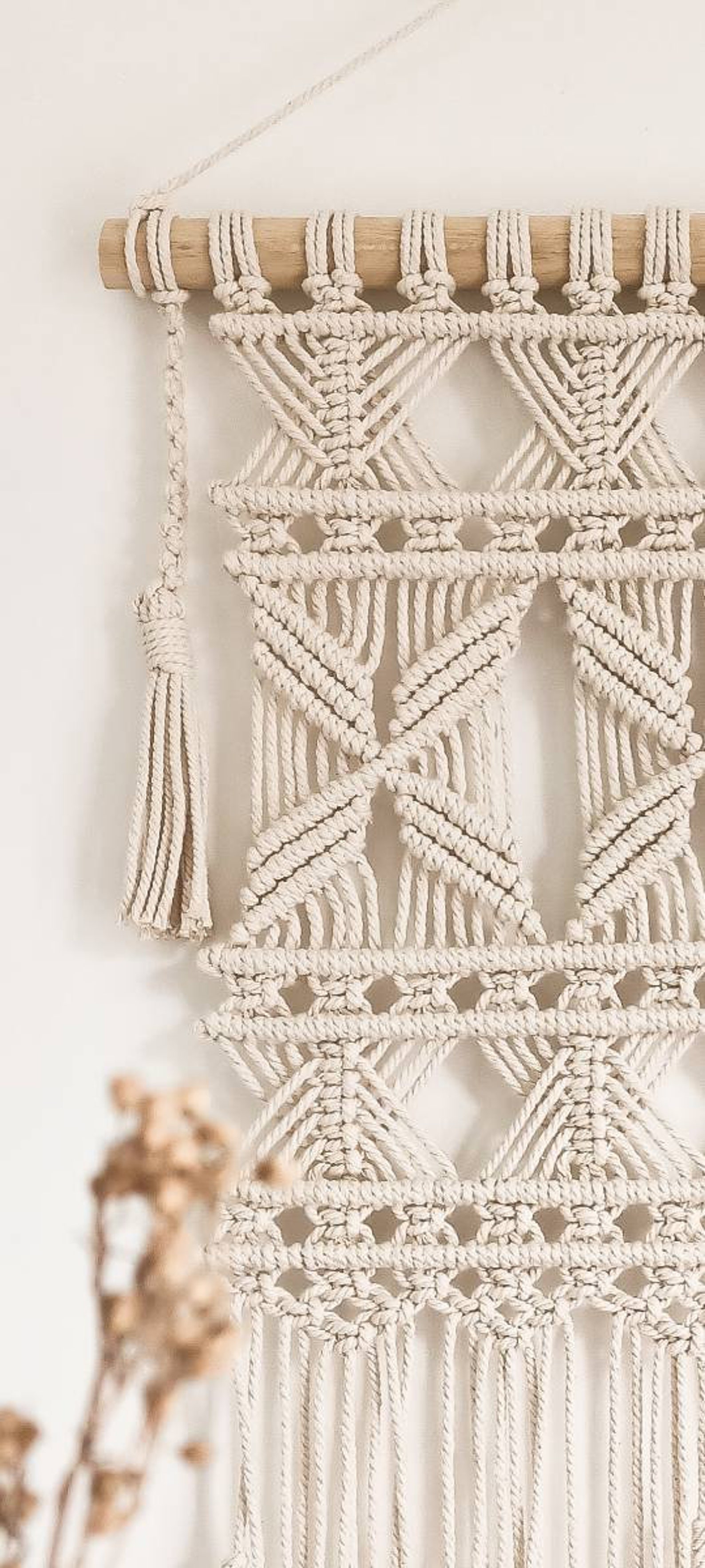 Wall Hanging Macrame Geometric Design Pattern DIY - Etsy
