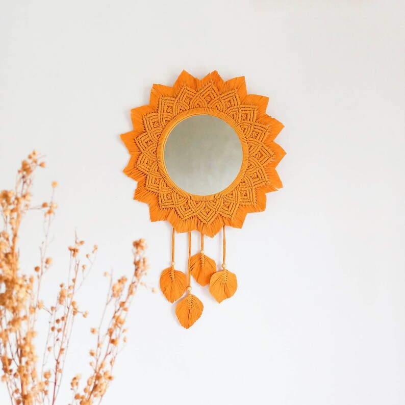 Macrame Round Mirror Mandala Macrame Diy Pattern - Etsy