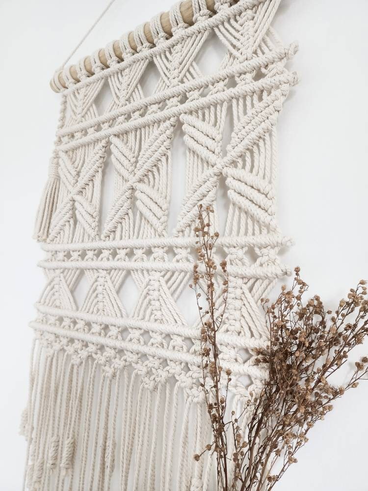 Wall Hanging Macrame Geometric Design Pattern DIY - Etsy