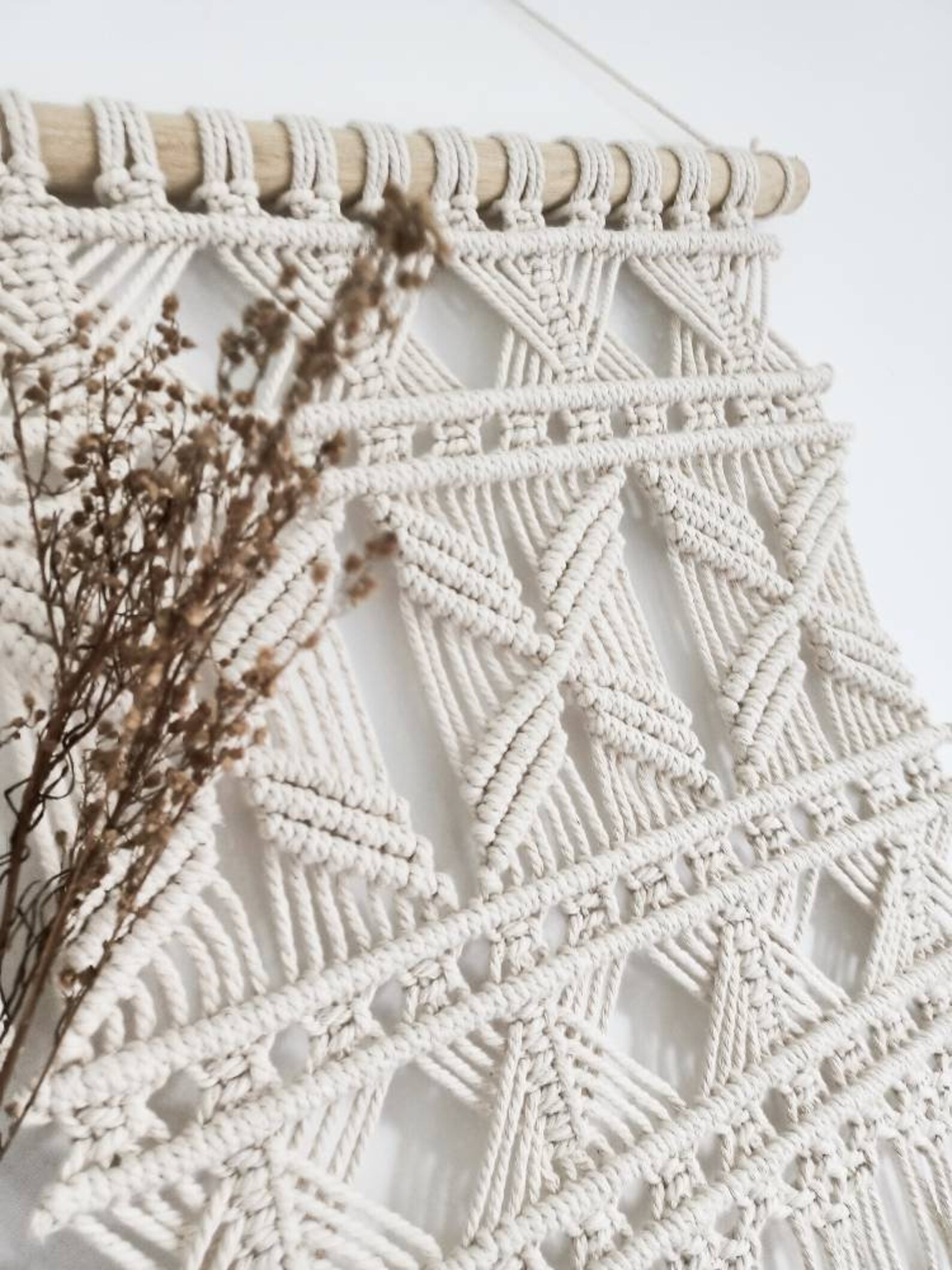 Wall Hanging Macrame Geometric Design Pattern DIY - Etsy