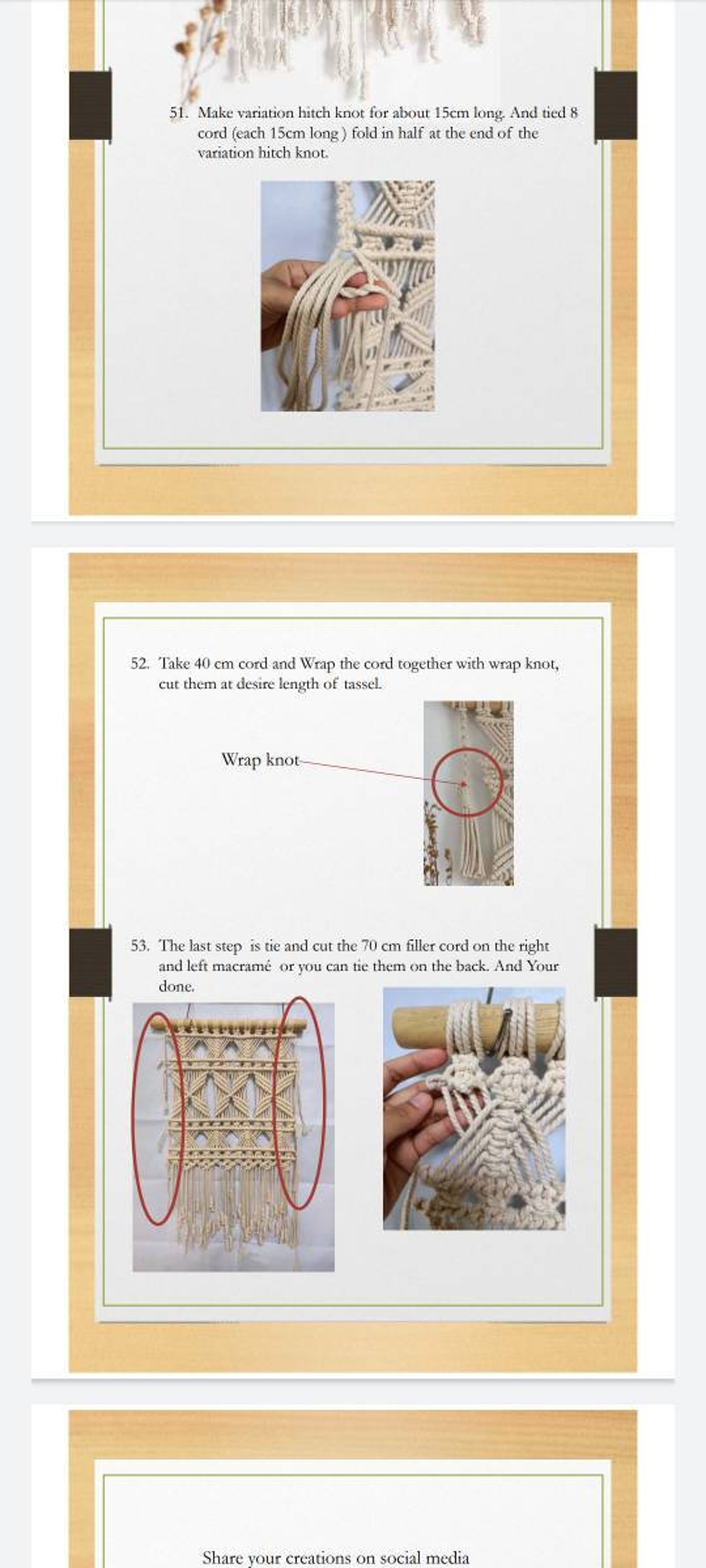 Wall Hanging Macrame Geometric Design Pattern DIY - Etsy