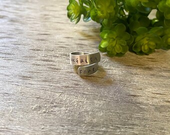 Faith Over Fear Ring - Etsy