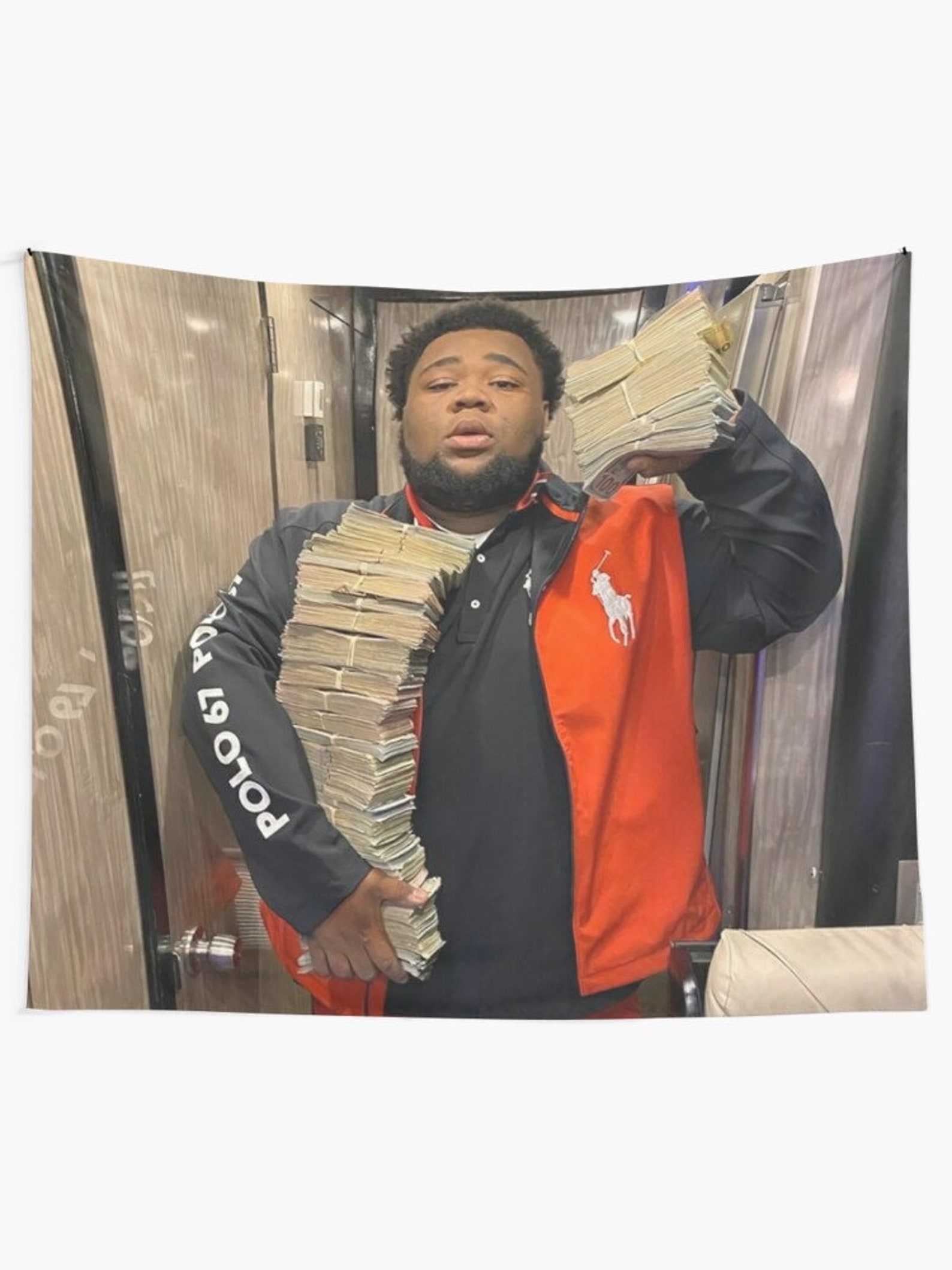 Rod Wave Dollar Pose Wall tapestry Rod Wave Rapper Wall | Etsy