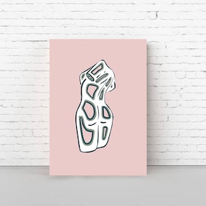 Female Line Art, Printable Wall Art, Line Art, Feminist Art, Instant ...