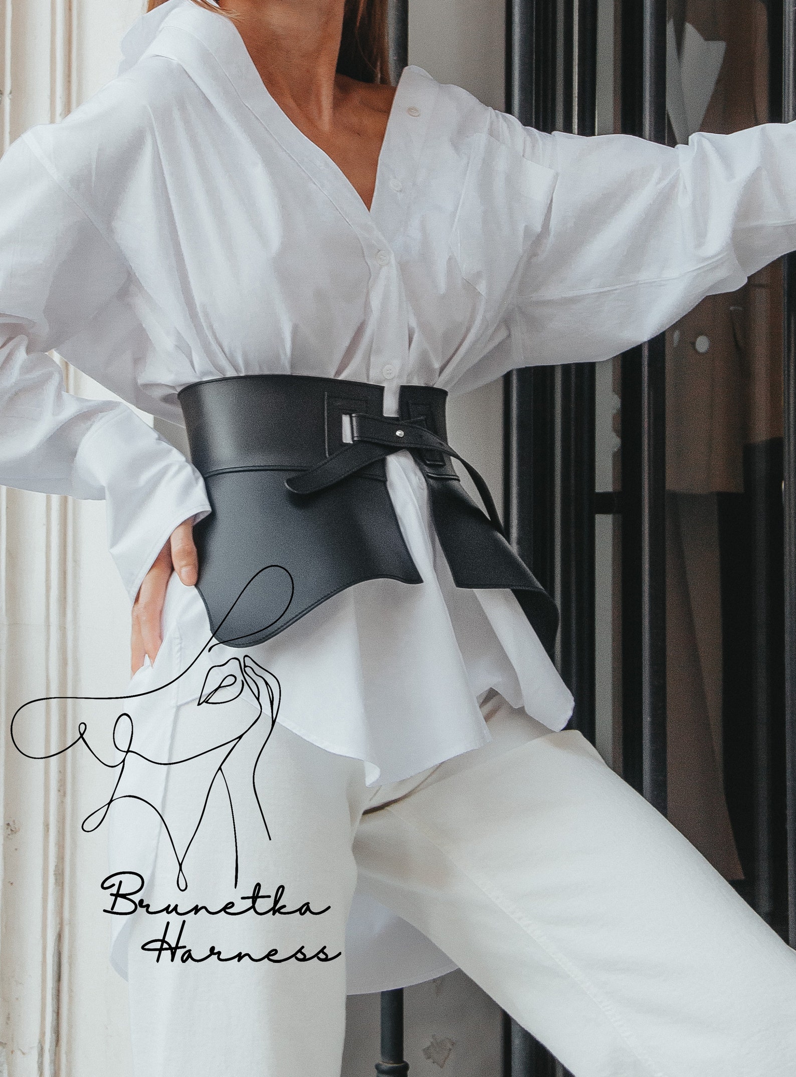 Basque Leather Beltleather Peplum Skirtleather Basquepeplum - Etsy