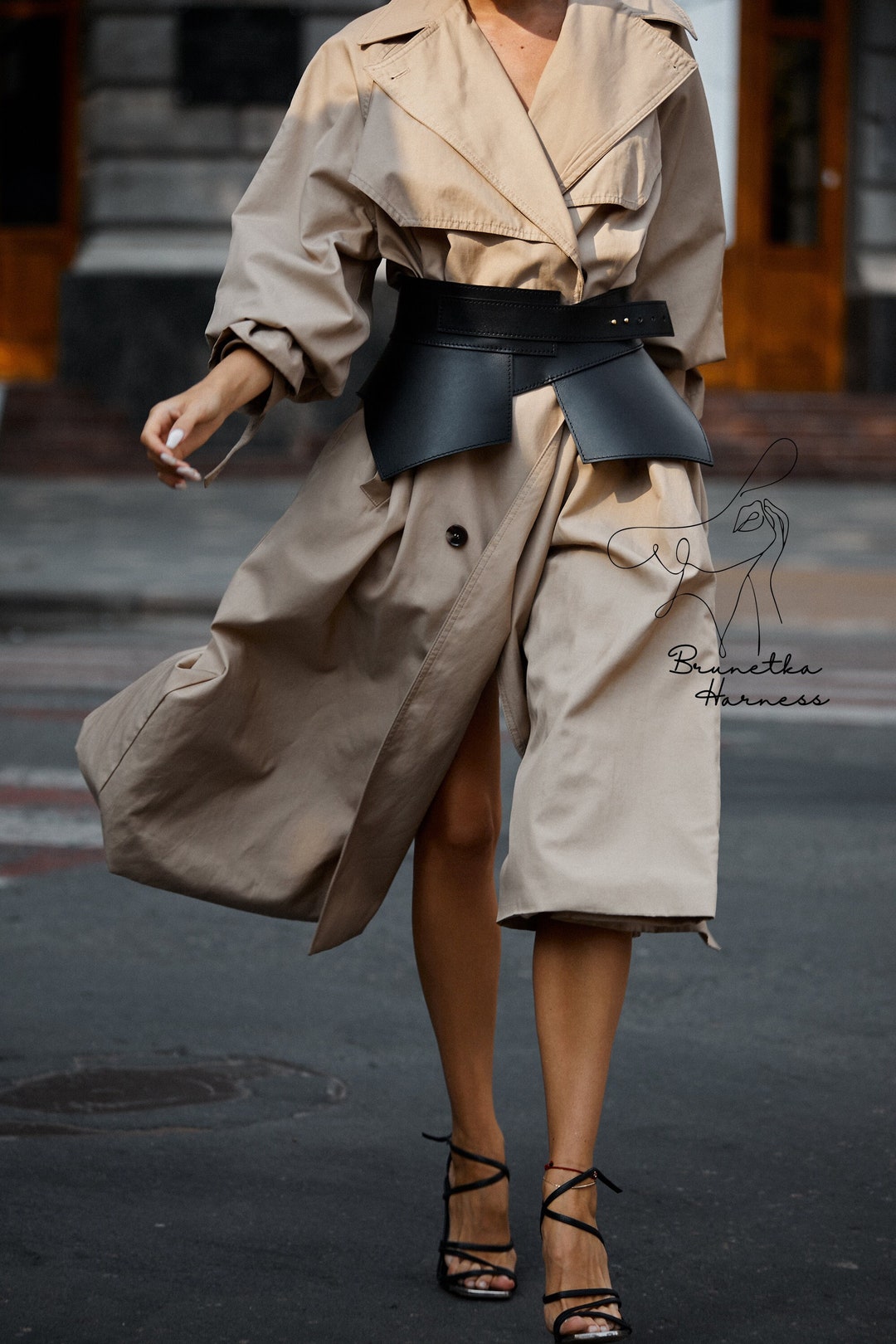 Leather Peplum Belt,peplum Skirt Belt,harness Skirt,leather Basque ...