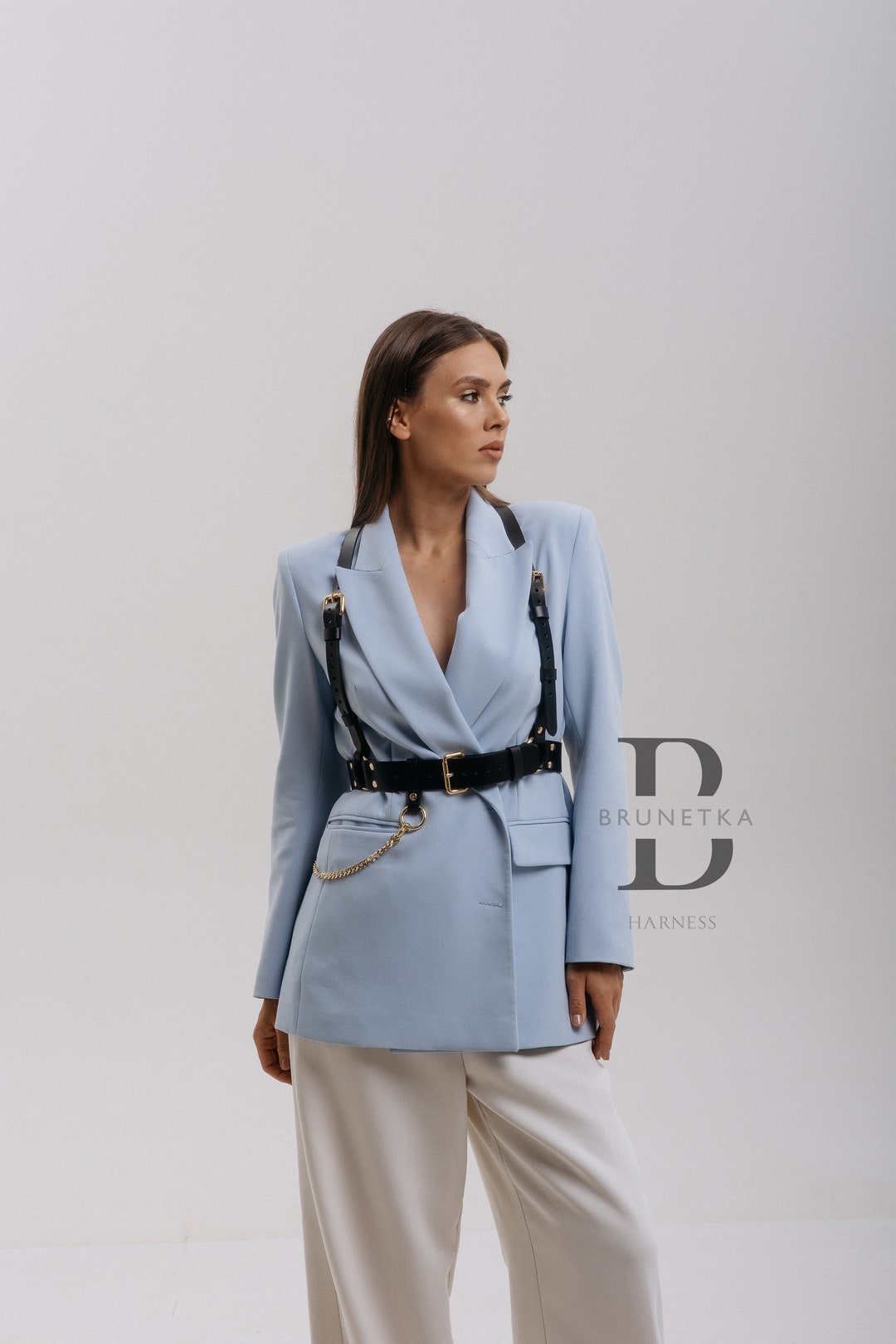 Leather Shoulder Harness, Chest Harness Belt, Leather Suspender Harness ...