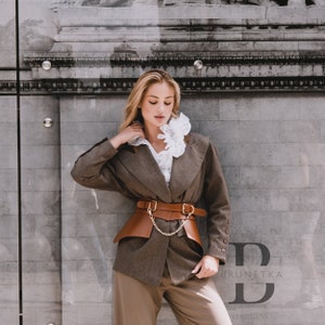 Fashion Belt, Leather Basque Skirt, Leather Peplum Belt, Belt With ...