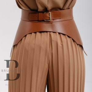 Basque Leather Belt,leather Peplum Belt,leather Peplum Skirt,harness ...