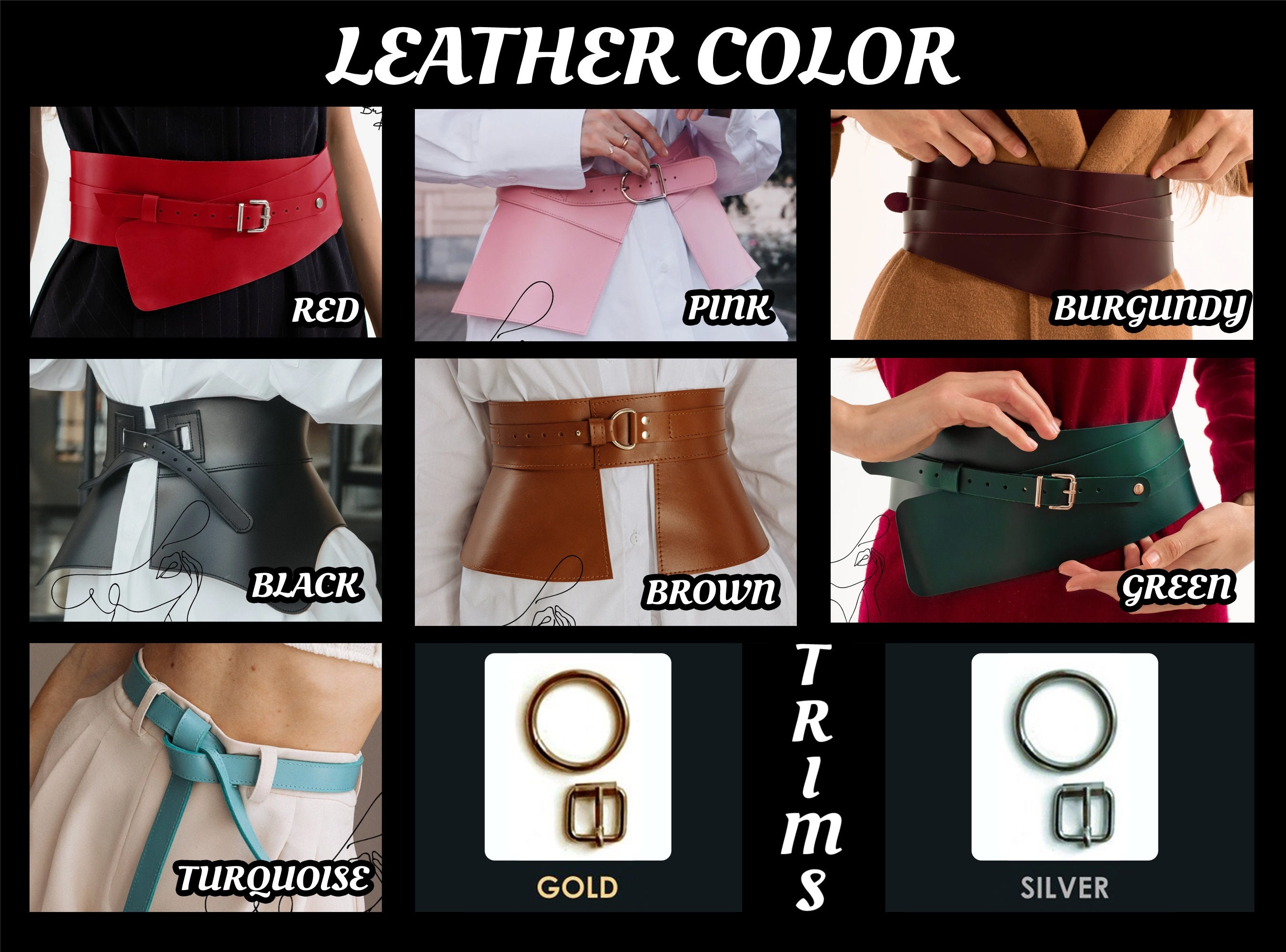 Dress Beltblack Leather Peplum Beltwomen Leather - Etsy