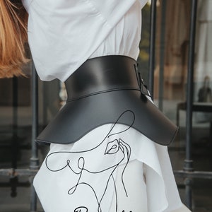 Basque Leather Belt,leather Peplum Skirt,leather Basque,peplum Belt ...