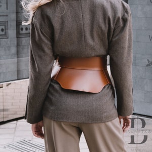 Fashion Belt, Leather Basque Skirt, Leather Peplum Belt, Belt With ...