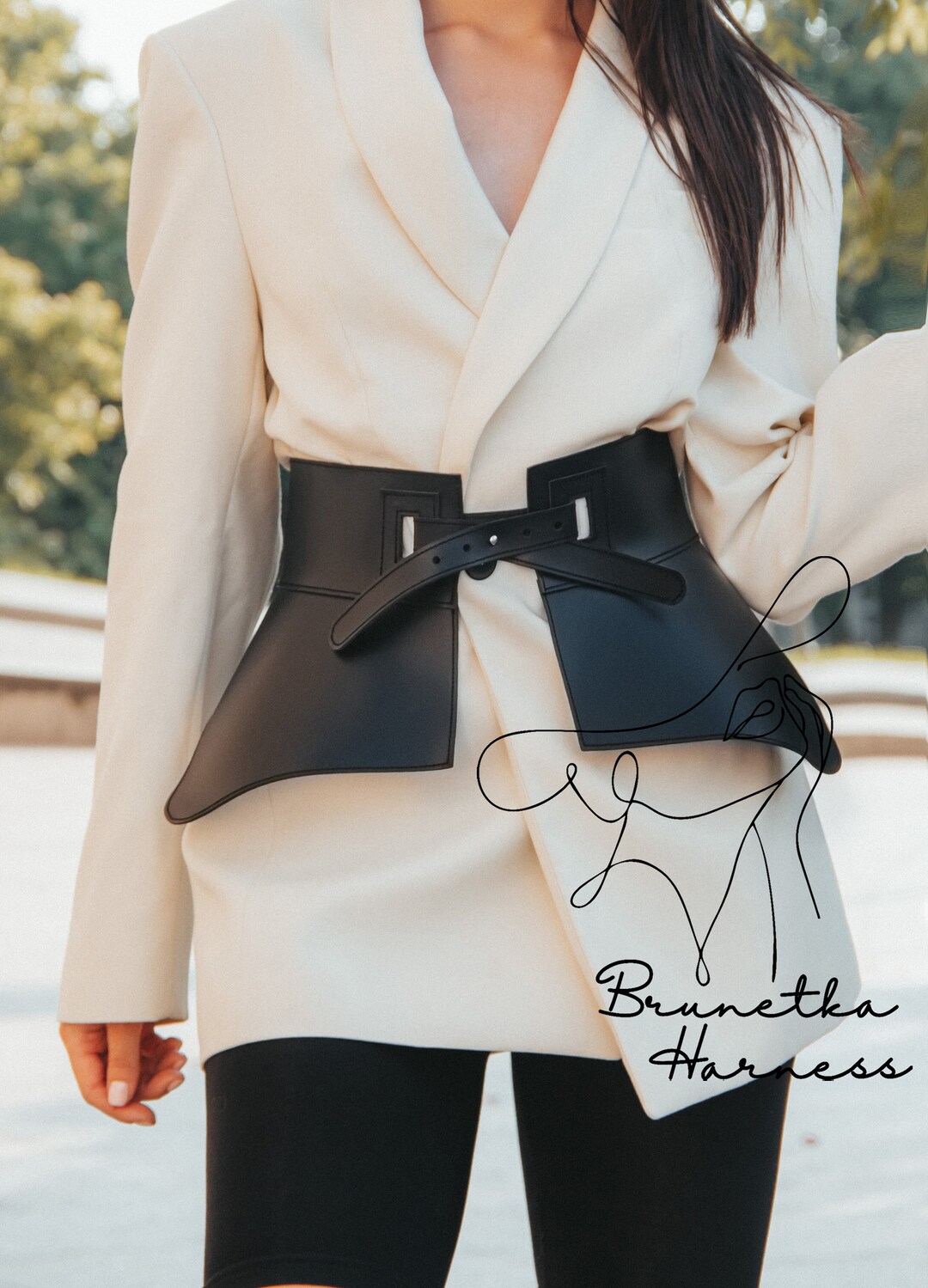 Basque Belt,leather Basque,women's Basque,skirt Peplum,fetish Skirt ...