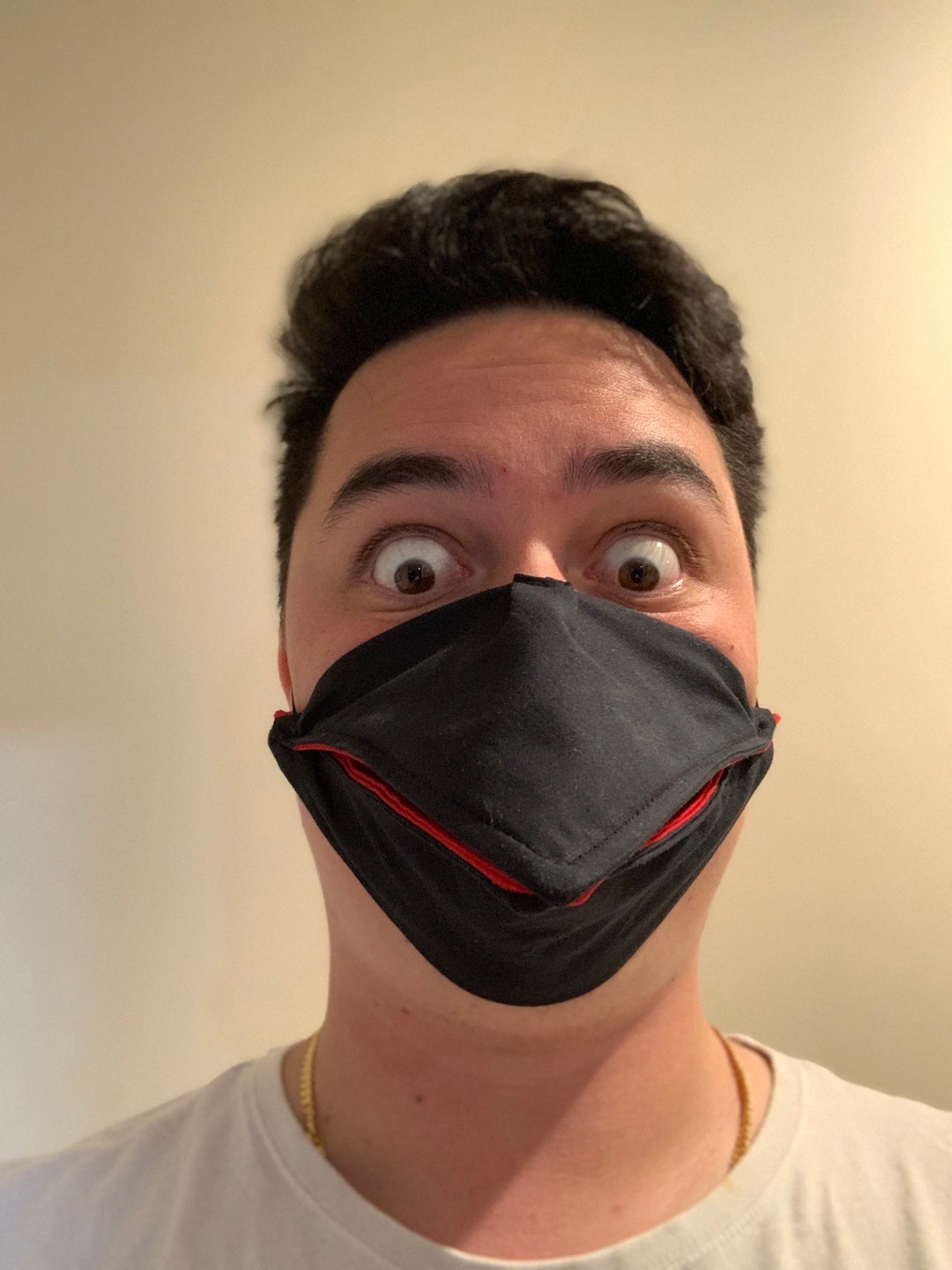 TALKING BIRD MASK Black, Hand Made Bird Mask That Talks When You Move ...