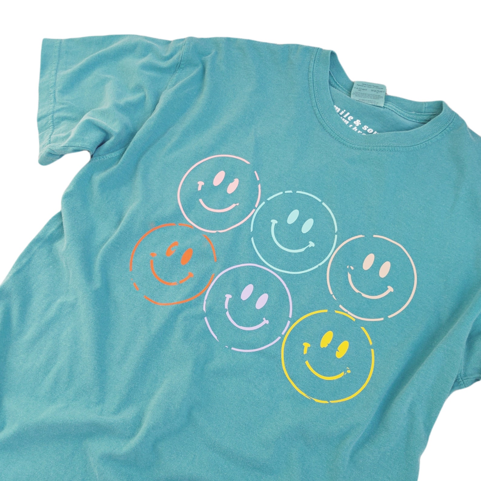 Smiling Face Vintage Shirts Women Happy Face Tshirt Smile Tee - Etsy