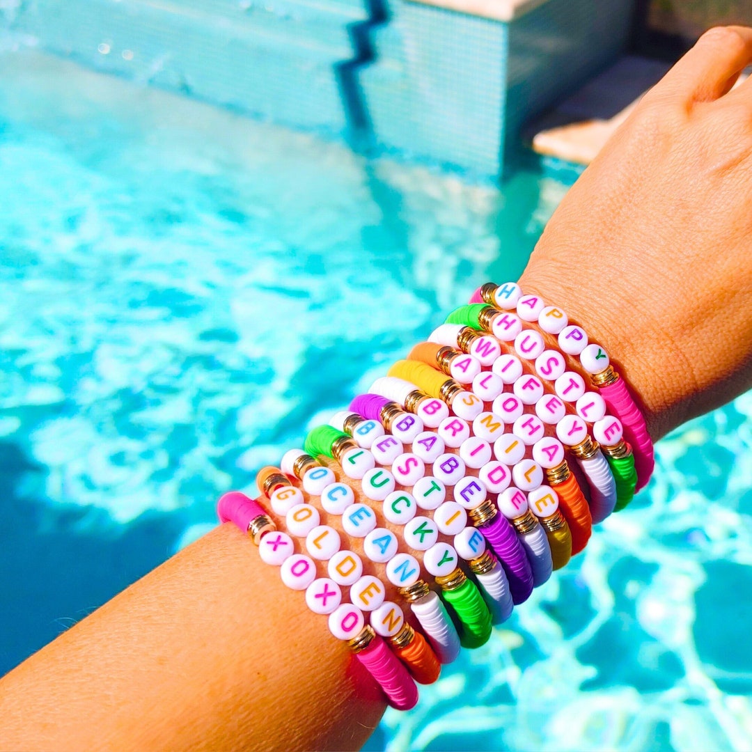 Colorful Word Preppy Bracelets Friendship Bracelets Gift for Bride ...