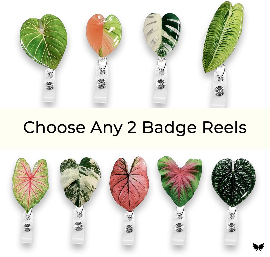Badge Reels Plants Set Choose Any 2 Combo Realistic Plant Badges Cute ...