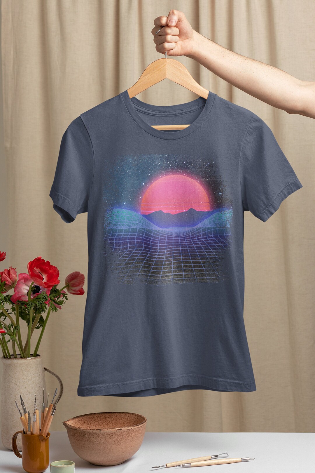 Synthwave T-shirt Vaporwave Shirt Retrowave Shirt Retro T - Etsy