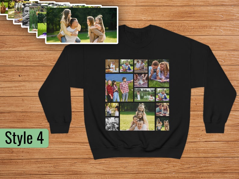 Custom Photo Collage Sweatshirt: Unisex Crewneck Gift - Etsy