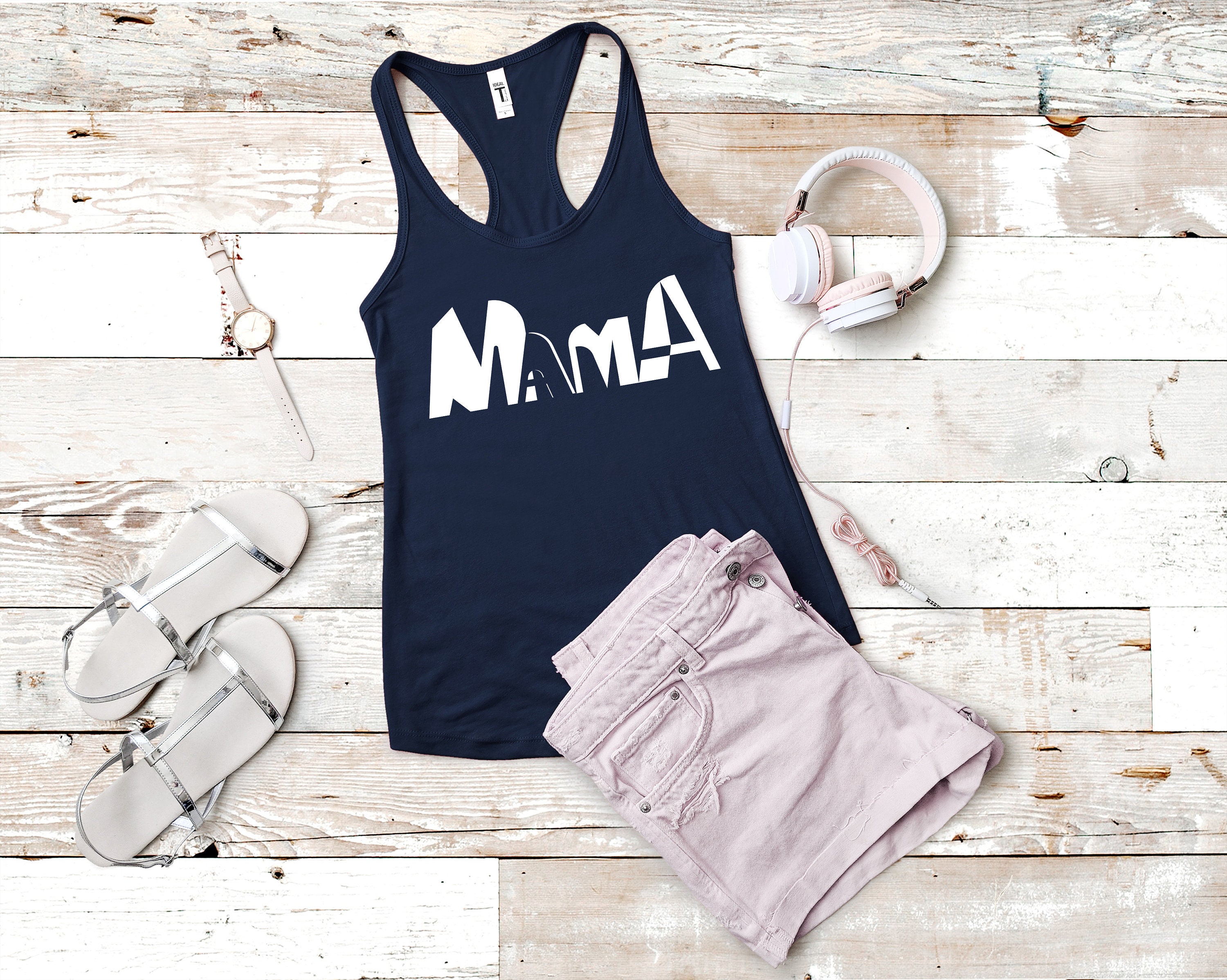 Mama Tank Top Mama Shirt Gift For Mom Womens Tank Top | Etsy