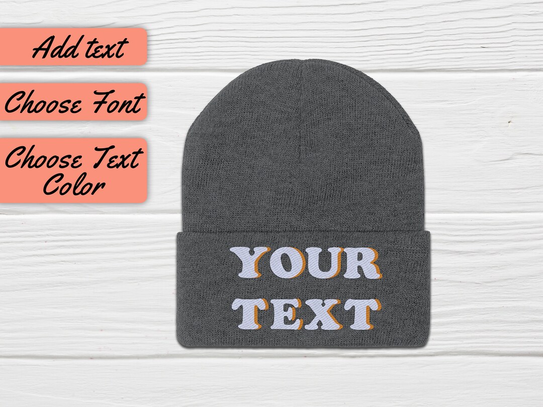 Custom Beanie, Embroidered Beanie, Personalized Beanie, Custom Beanie ...