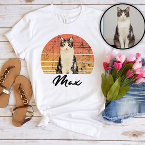 Custom Cat Vintage Shirt, Custom Cat Shirt, Cat Lover Gift, Cat Owner ...
