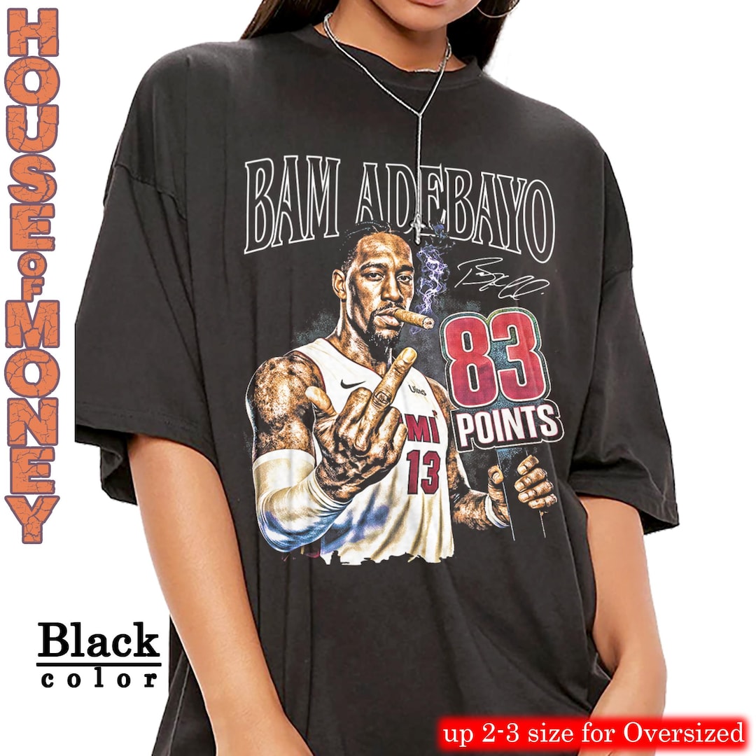 Bam Adebayo 83 Points Graphic Tee, Basketball Player Fan Apparel - Etsy