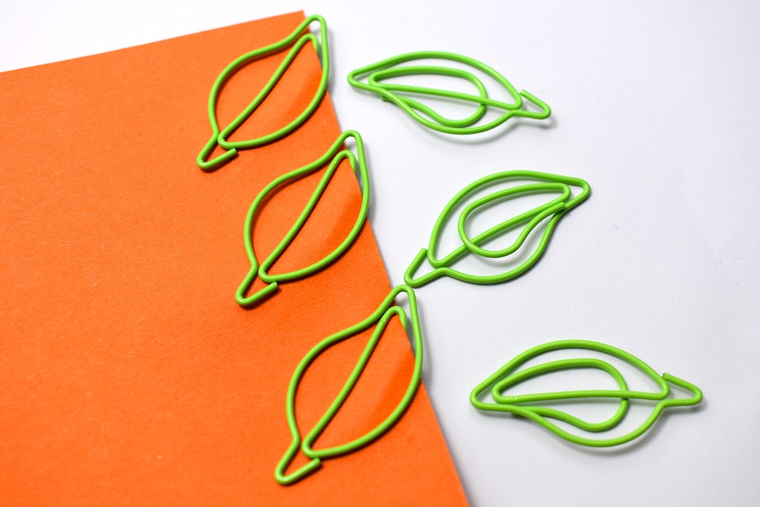 CLOSING DOWN 12 Leaf Paper Clips or Bookmarks - Etsy UK