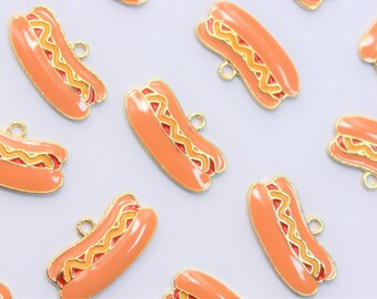 Hot Dog Charms | Etsy