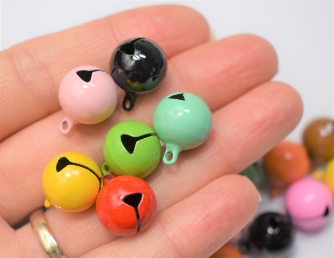 10 Coloured Bells Enamel Bells 15 Mm - Etsy