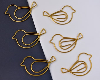 Bird Paper Clip 5 Clips Animal Paper Clip Kawaii - Etsy