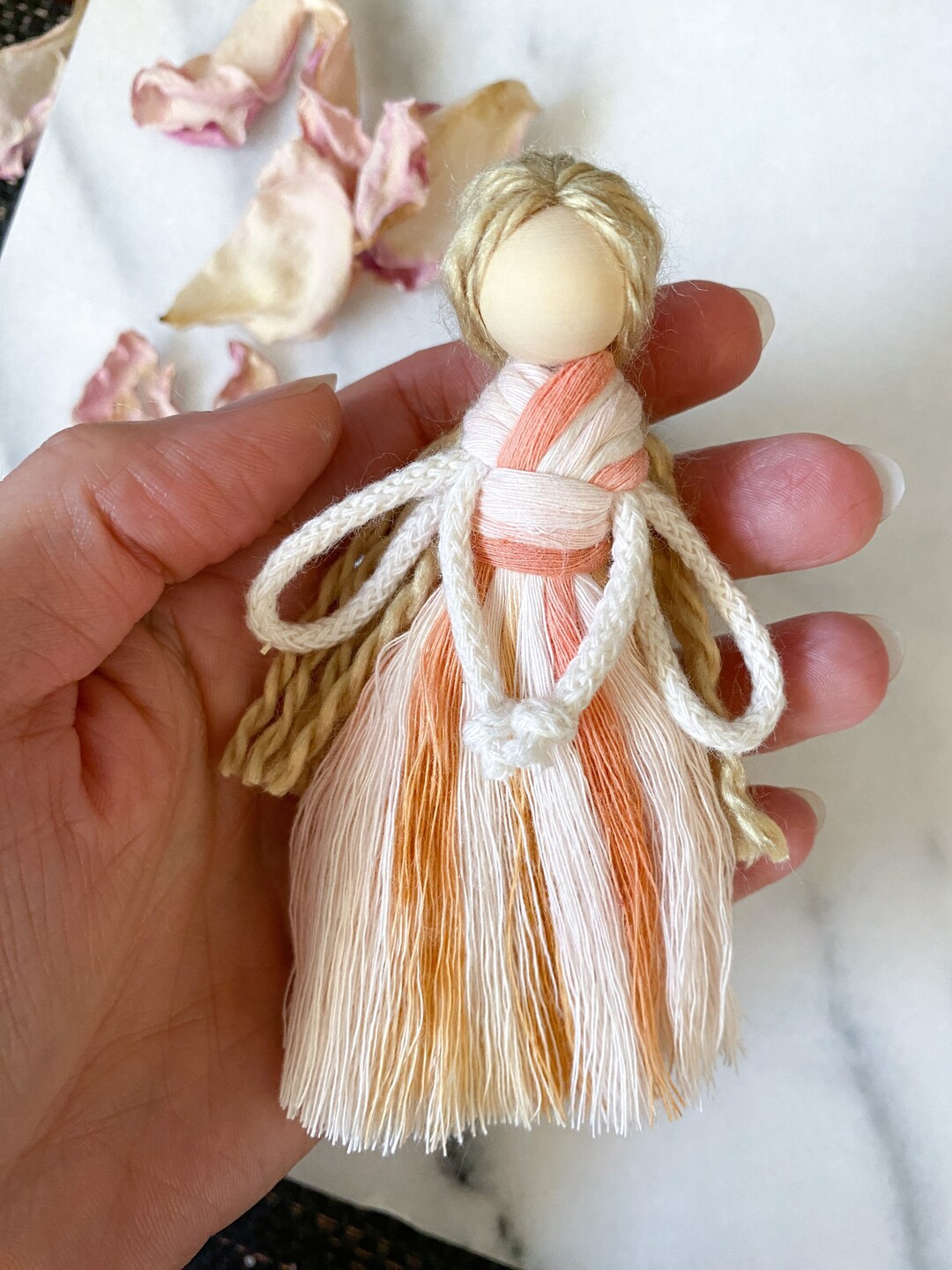 Macrame Angels Macrame Worry Dolls Worry Angels Worry Dolls. - Etsy