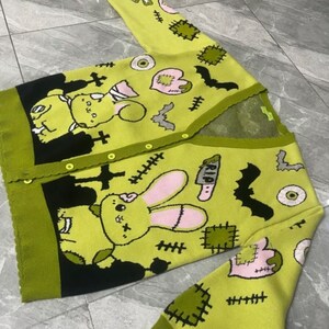 Zombie Bunny Cardigan - Etsy