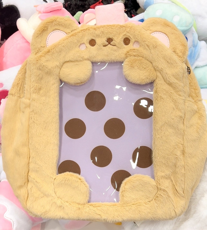 Kuma Tea Milk Tea Boba Tea Backpack Kawaii Bag Cute | Etsy
