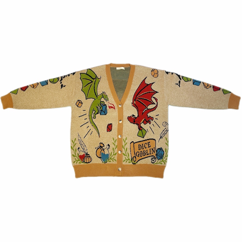 Dice Goblin Cardigan - Etsy