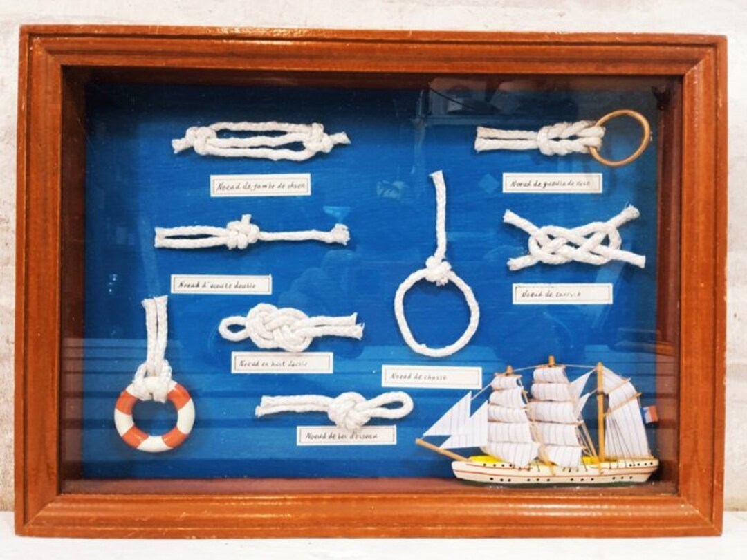 Vintage Knot Display - Antique Knot Board | Collectible Nautical ...