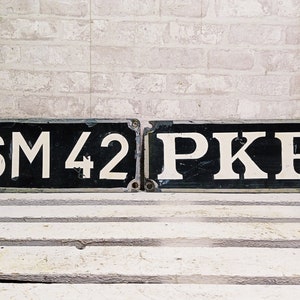 Vintage Numeric Sign Set, Antique Railway Markings, Collectible PKP ...