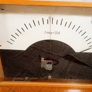 Vintage Ammeter Voltmeter - Antique Electrical Instrument | Collectible ...