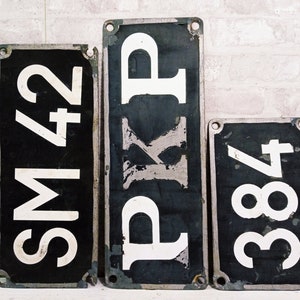Vintage Locomotive Side Numbers, Train Plate Numbers, Old Locomotive ...