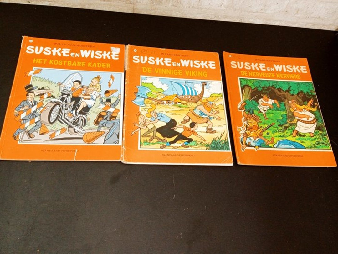 Vintage Belgian Comic Posters | Suske En Wiske | Set of 4 Retro Comic ...