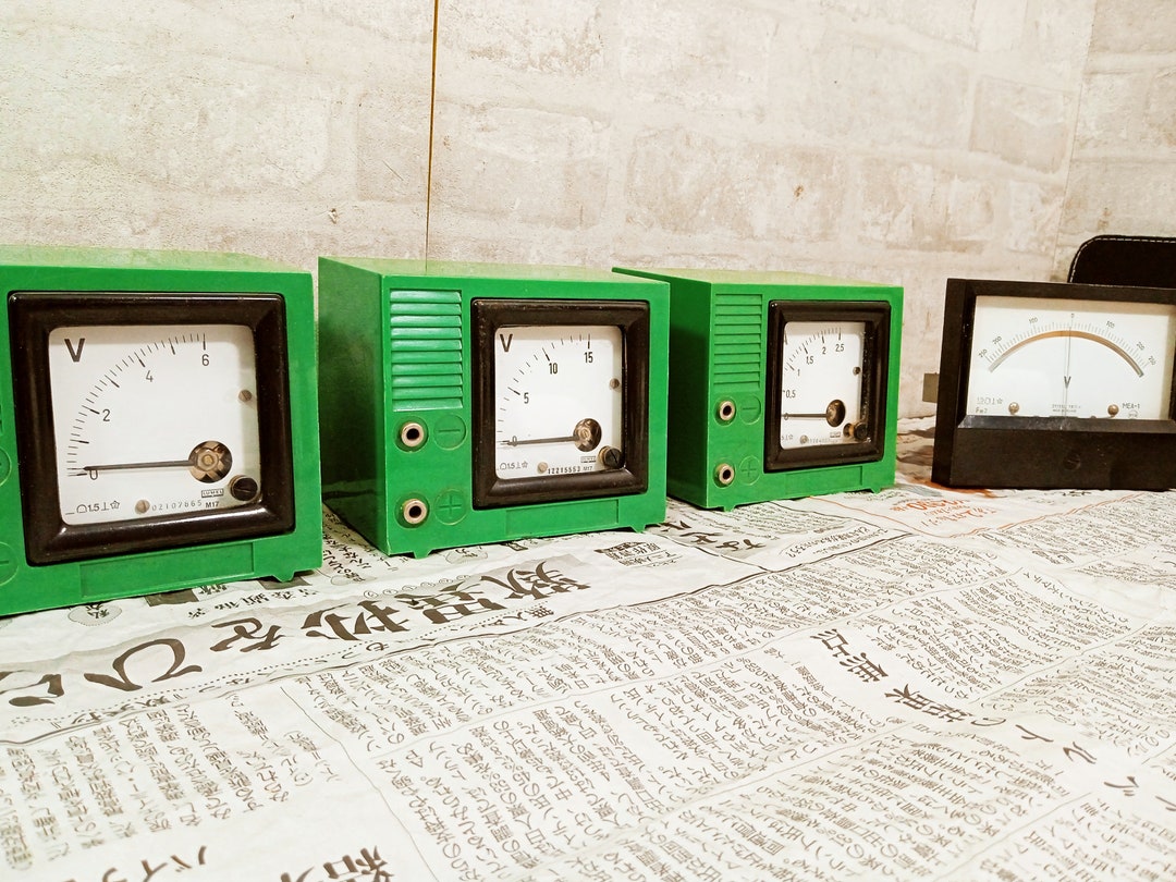 Vintage Laboratory Ammeter, Antique Electrical Measuring Device, Retro ...