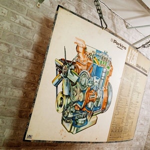 VINTAGE PERKINS ENGINE Poster Vintage Engine Poster Old Decoration - Etsy