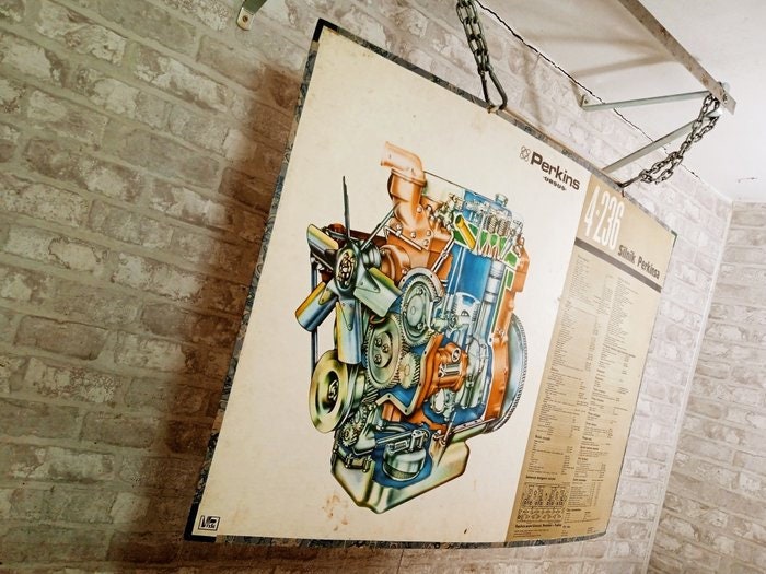 VINTAGE PERKINS ENGINE Poster Vintage Engine Poster Old Decoration - Etsy