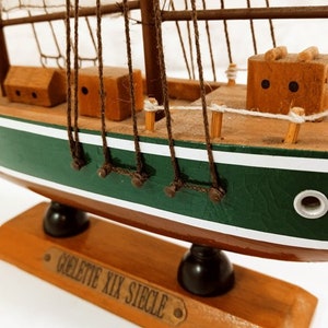Vintage Ship Figurine - Antique Nautical Model | Collectible Historical ...