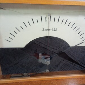 Vintage Ammeter Voltmeter - Antique Electrical Instrument | Collectible ...