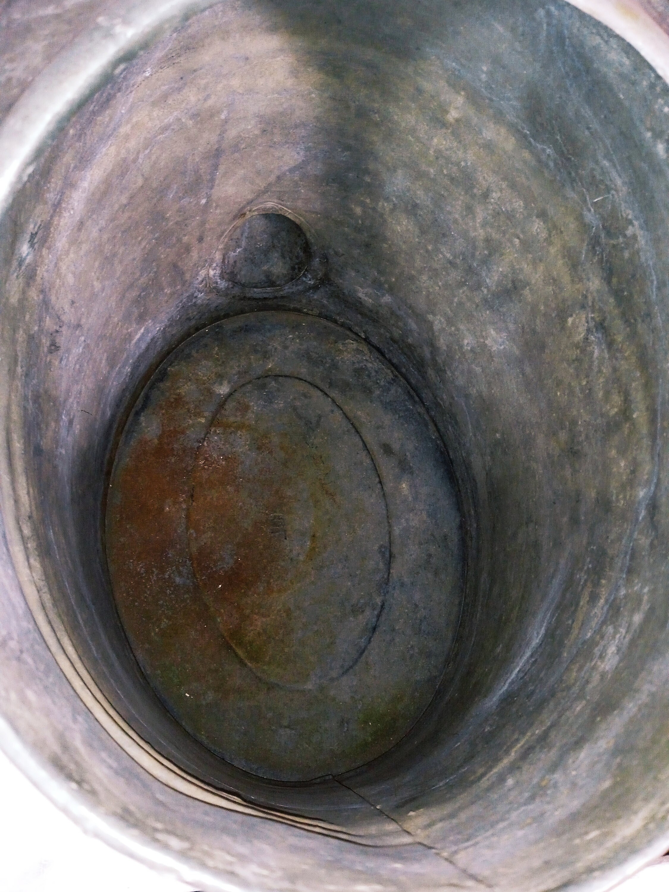 VINTAGE WATERING CAN Vintage Water Container Silver Gray Metal ...